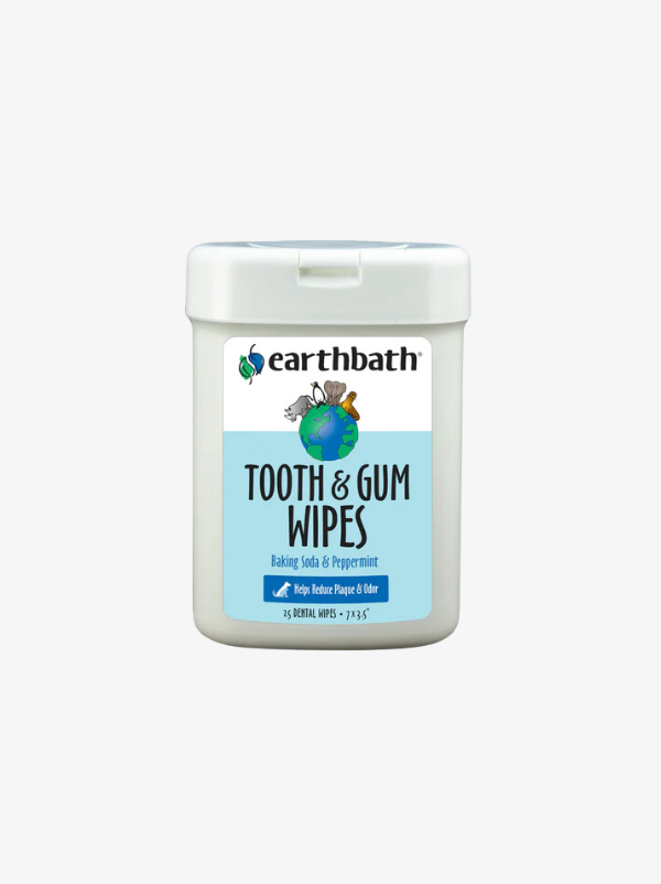 EarthBath Tooth & Gum Dental Wipes 25ct – Pawsonpets