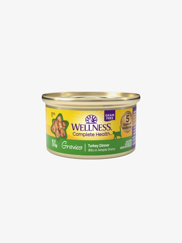 Wellness Complete Health Gravies Turkey Dinner Canned Cat Food [Weight ...