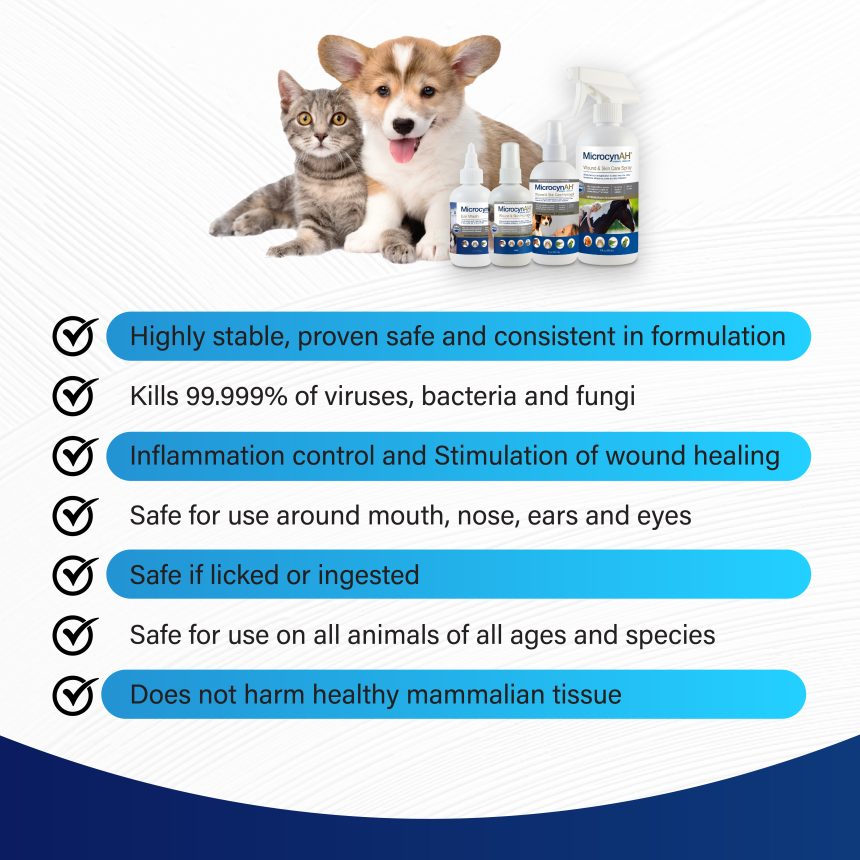 MicrocynAH Eye Wash For Dogs & Cats 100ml – Pawsonpets