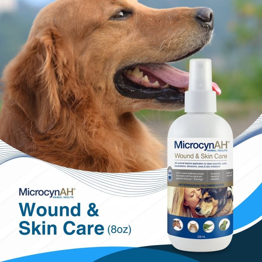 MicrocynAH Wound and Skin Care Spray For Dogs & Cats 236ml – Pawsonpets