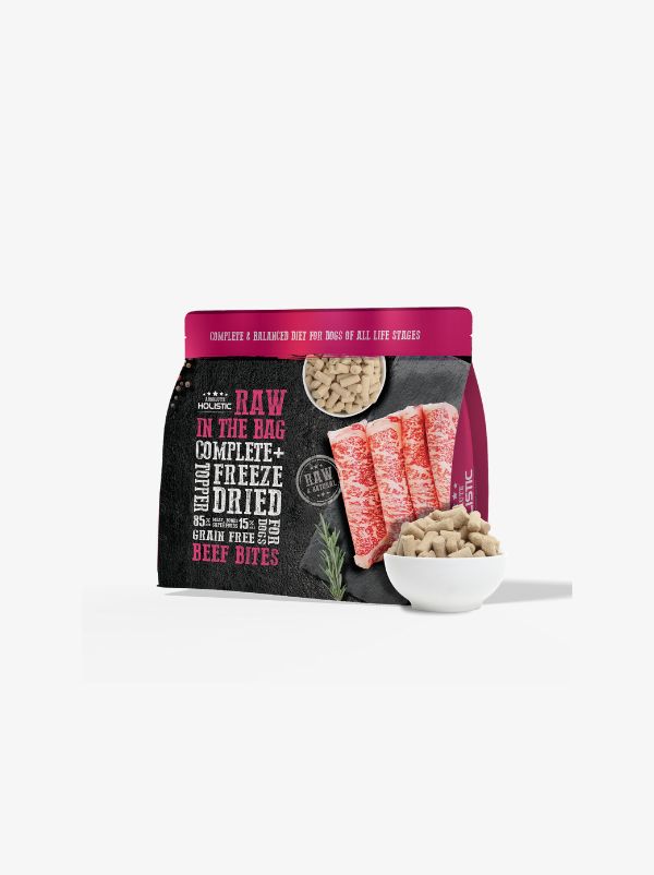 Absolute Holistic Raw in the Bag Complete Freeze Dried Dog Food – Beef ...